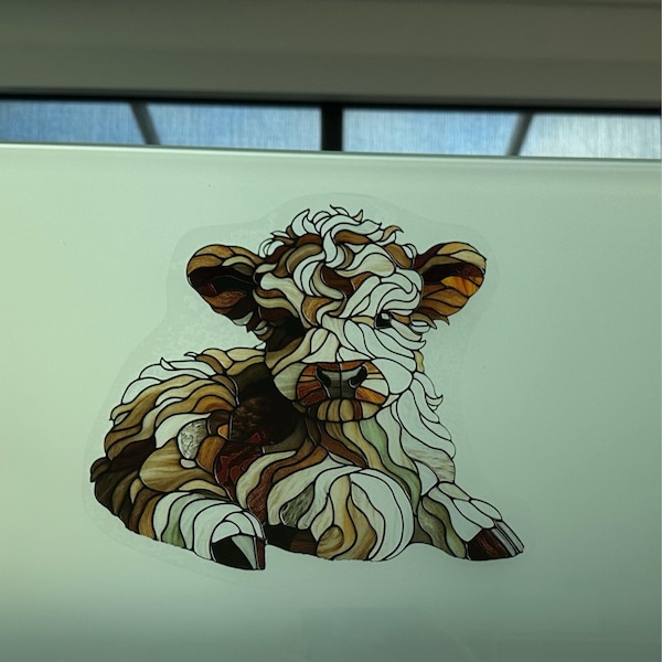 Werewolf Stained Glass Window Cling Werewolf Window Film Werewolf ...