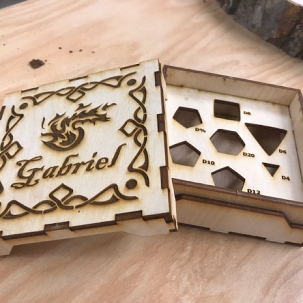 Laser Cut Wooden Tray With 4 Slots (digital Vector File) - Etsy