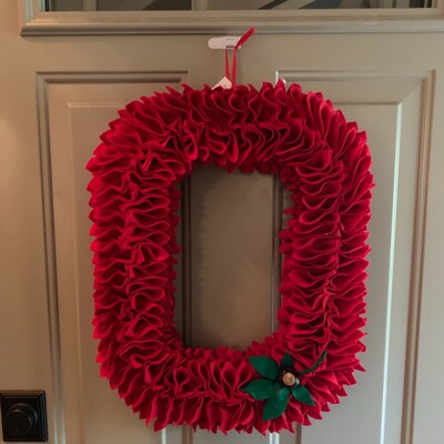 The Ohio State University Block O Wreath All Scarlet red - Etsy