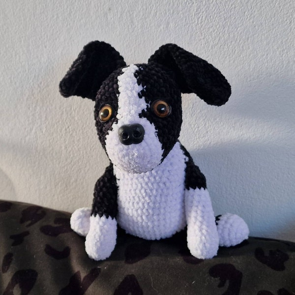 Brindle Staffie Crochet Pattern: Realistic Staffordshire Bull Terrier ...