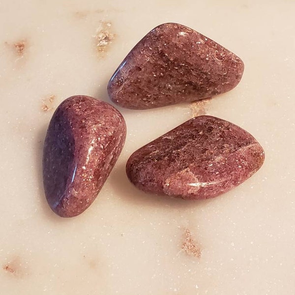 White Aventurine Tumble, Lepidolite With Mica Tumbled Stone - Etsy