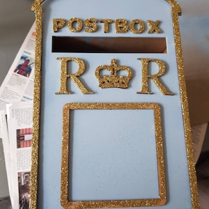 PERSONALISED Wedding Post Box, Party, Royal Mail Style Flat Pack, Ready ...