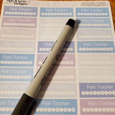 Pain Tracker Stickers // Spoonie Stickers Functional Planner Stickers ...