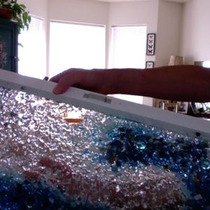 Shimmering Ocean Wave, Ocean Wave, Coastal Wave Decor, Wave Window ...