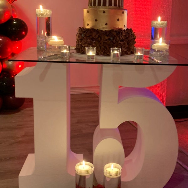 Any Single Number Table Base Foam 30 Tall and 8 Feet Birthday Photo ...