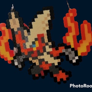 Riolu Lucario Mega Lucario Pokemon Perler Bead Fuse Bead 8bit Nintendo ...