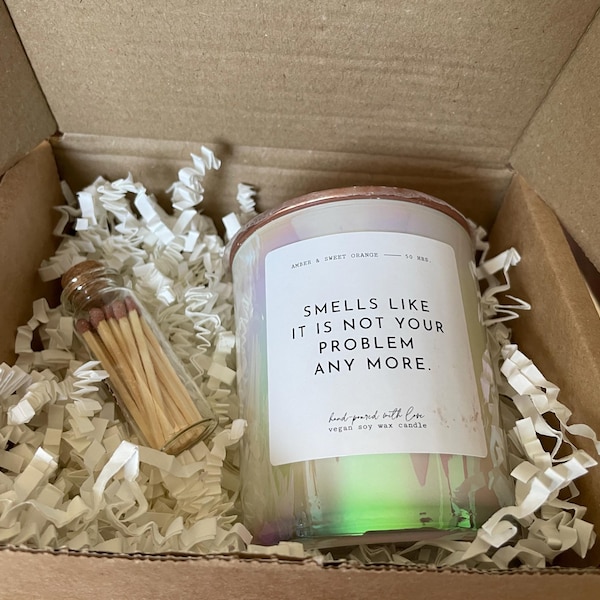 Smells Like It's Not Your Problem Anymore Scented Candle With Metal Lid ...