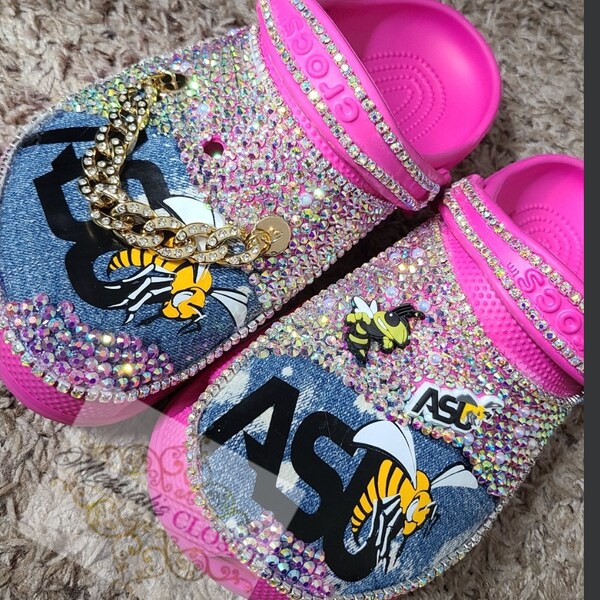 SILVER Spike Shoe Chain DANGLE Croc Charms Croc Chains Shoe Chains ...