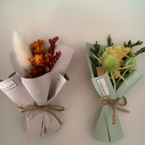 Nano Dried Flower Bouquet Flower Gift Set a Set of Mini - Etsy