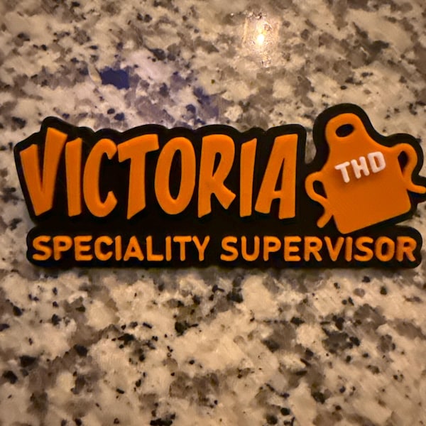 Personalized Name Tags With Apron, 3D Printed Keychains, Kid's Name ...