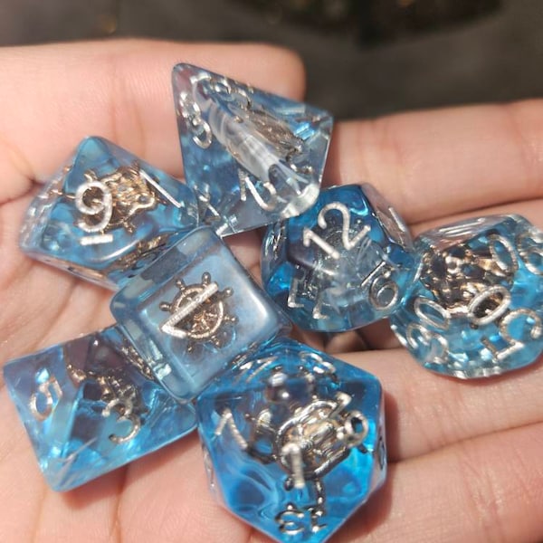 Arcane Fissure Metal Dnd Dice Set for TTRPG Games Such as Dungeons and ...