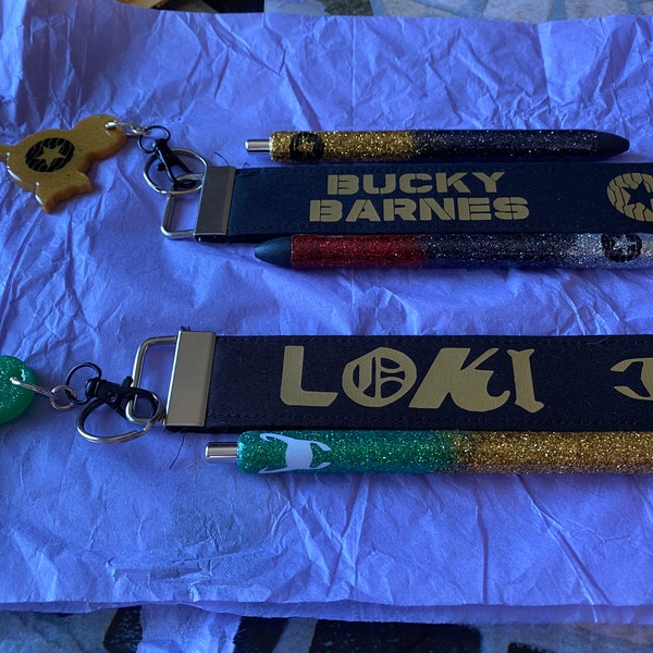 Marvel Inspired Inkjoy Gel Pens / Loki / Captain America / Iron Man ...