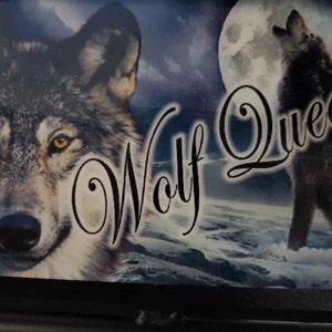 WOLF Howling Vanity License Plate Wildlife, Outdoors, Mountain Aluminum ...