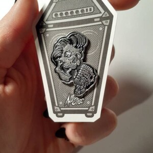 Rockabilly Greaser Pin Greaser Skull W/ Vintage Microphone - Etsy