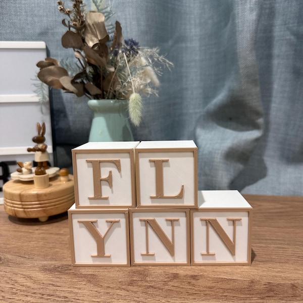 Custom 3D Printed Name Blocks – Nursery Decor, Baby Shower Gift - Etsy