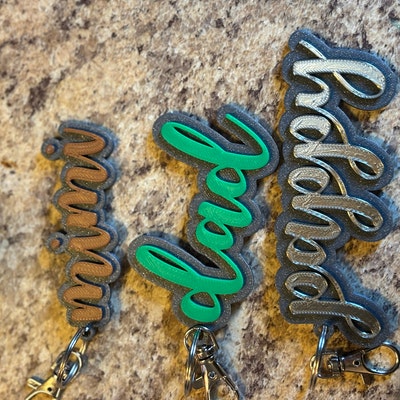Personalized Keychain, Scrabble Tile Name Keychain, Sustainable, Vegan ...