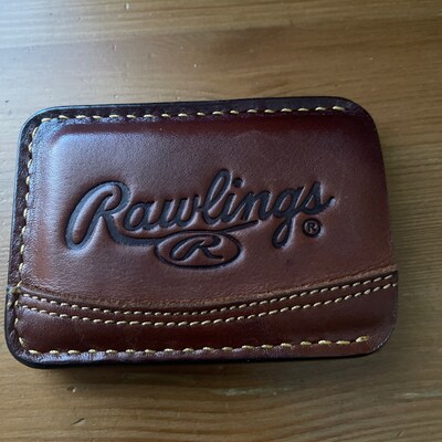 Minimalist Leather Three Pocket Baseball Wallet Repurposed From a ...