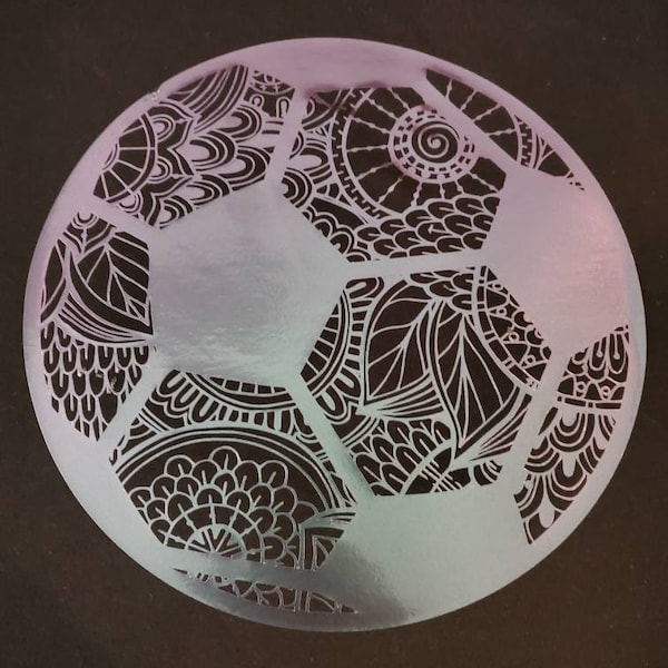 Soccer Football Mandala Zentangle SVG Laser Cut File CNC Plasma Cricut ...