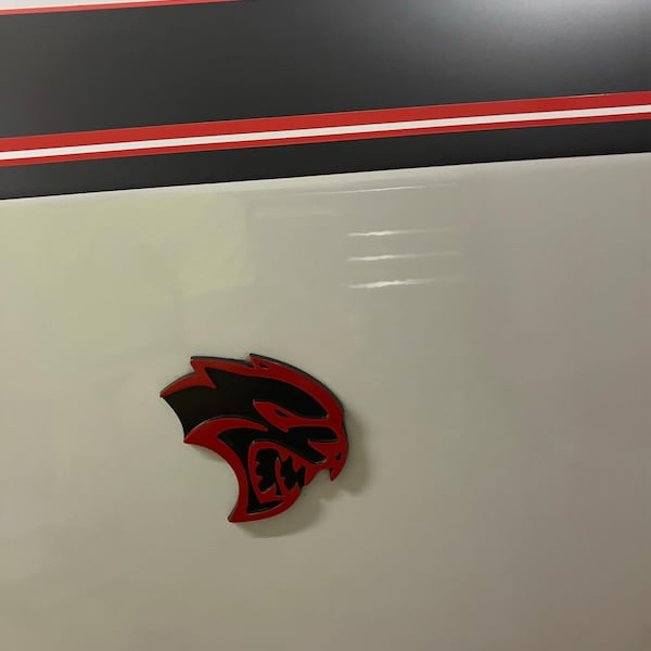 Challenger SRT Hellcat - Hellcat Fender Emblem Overlay Stickers - Etsy