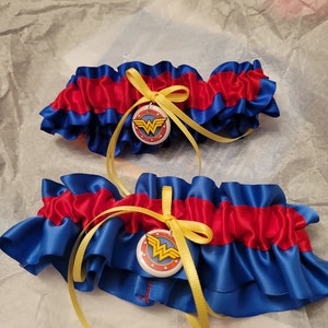 Handcuffs Navy Blue and Black Wedding Garter or Set Something Blue ...
