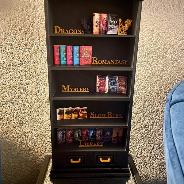 Mini Library for Mini Brands Books | 1/6th Scale | Mini Bookshelf ...