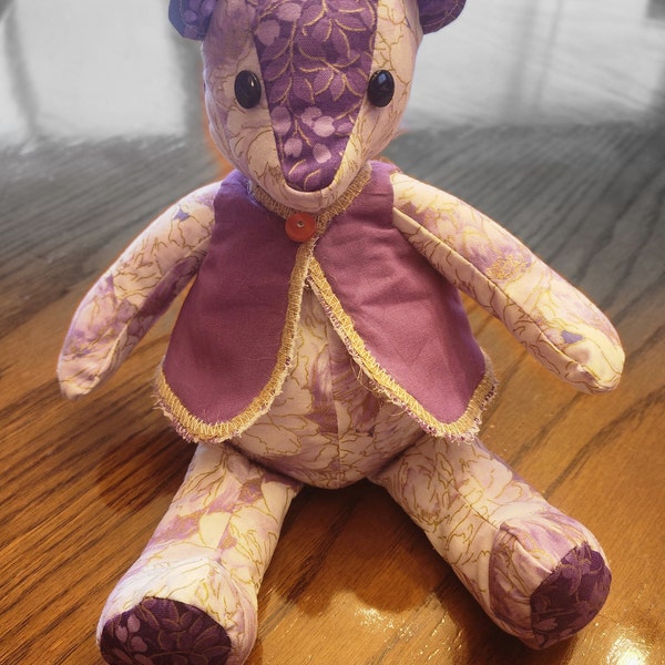 Simplicity A2115 Pattern Memory Bear Pattern Plush Sewing Pattern ...