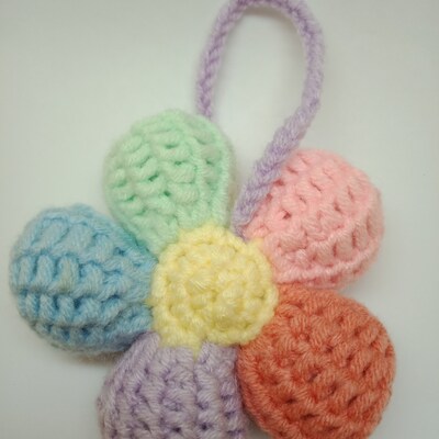 Crochet Flower Pattern, Crochet Keychain Pattern, Crochet Afghan Flower ...
