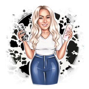 Cartoon Portrait Logo Cartoon Logo Design Logo for Business - Etsy