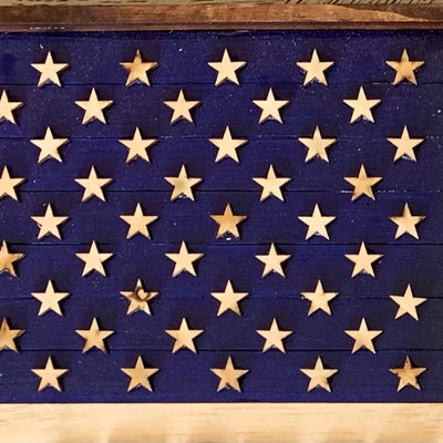 USA Flag / 50 Star's Stencil / Wooden Stencil / Union Stencil /0.5 ...