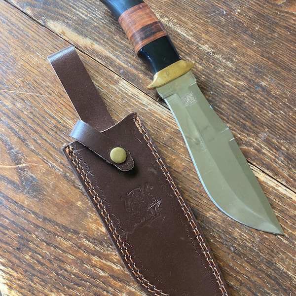 18" Large Handmade Bowie Knife, Crocodile Dundee Knife D2 Steel ...
