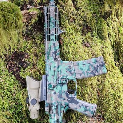 Pack of 2 Dbdu Desert Storm Camouflage Stencil Patterns Printed on ...