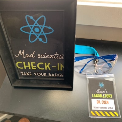 Scientist Badge Science Party ID Badge Laboratory ID Badge Printable ...