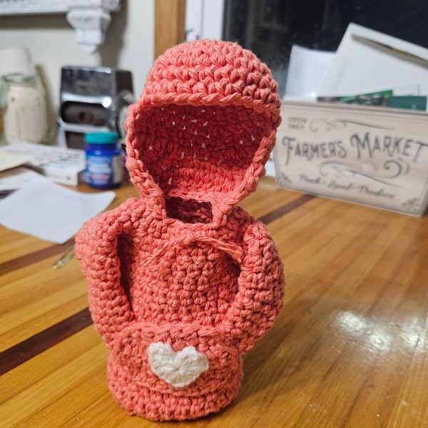 Hoodie in the Car. Tutorial Crochet Pattern PDF in English (US). Car ...