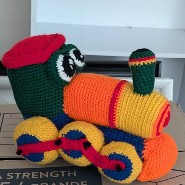 Amigurumi Pattern Crochet Train Locomotive Railway Engine Puffer Coal ...