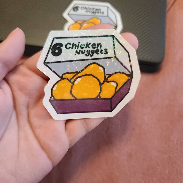 Chicken Nugget Sticker - Cute Food Stickers for Planners - Kawaii ...