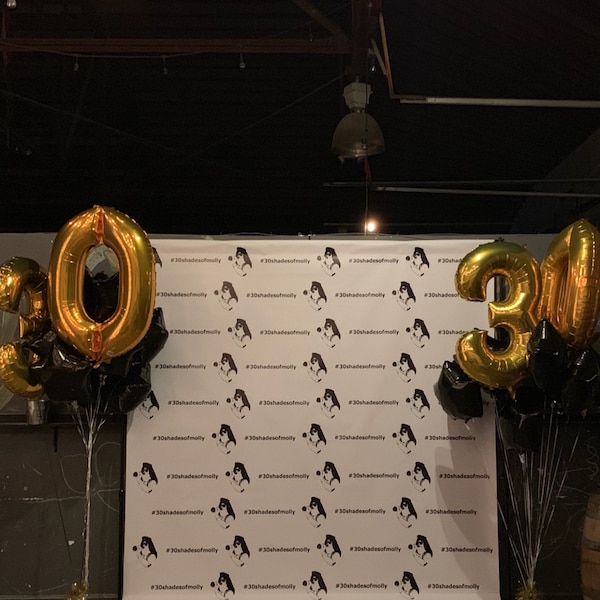 Step and Repeat Backdrop Banner 8x8' PRINT ONLY - Wedding Step and ...