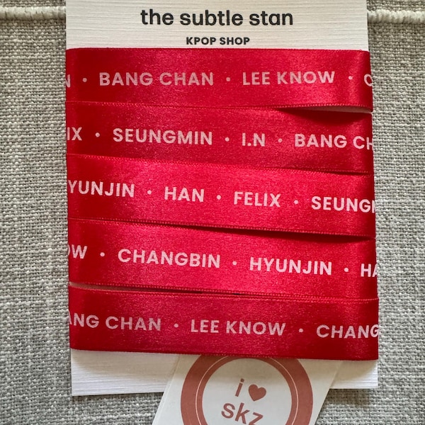 STRAY KIDS Member Ribbon | STAY | Kpop Merch | Nachimbong Bow | Bang ...