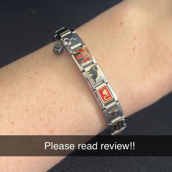 Personalized Italian Charm Bracelet, Custom Vintage Italian Charms, 300 ...