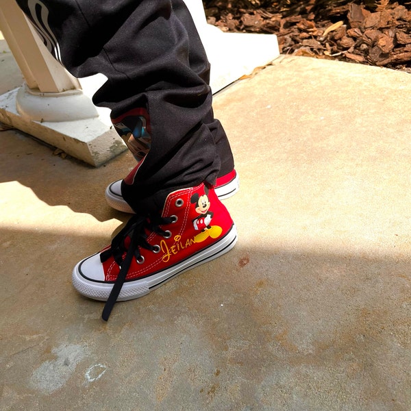 Mickey Mouse Sneakers Shoes/ Mickey Mouse First Birthday Outfit Boy ...