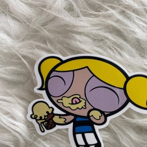 PPG Bubbles Ice Scream Vinyl Sticker 2.5 Inches for Flask, Laptop ...