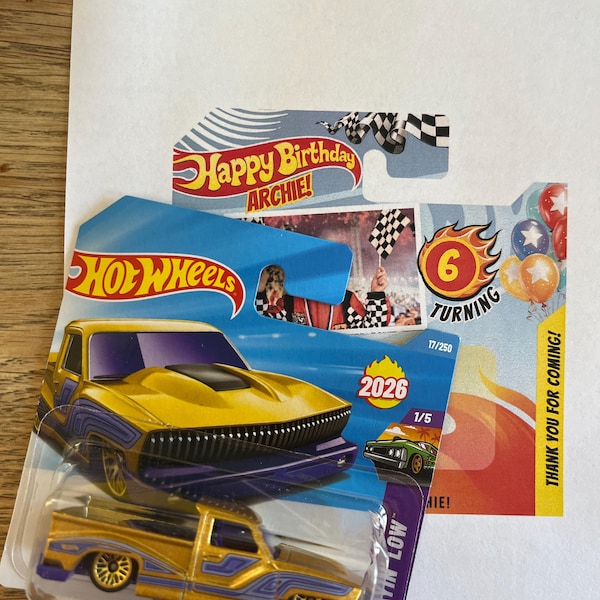 Editable Birthday Toy Car Packaging, Car Wheels Favor Template ...
