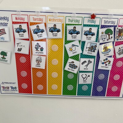 Weekly Visual Calendar includes 264 Cards - Etsy