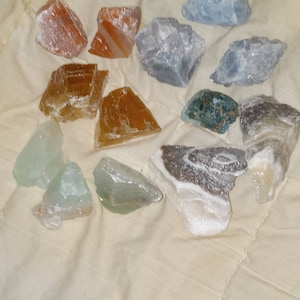 Mixed Calcite Rough Natural Premium Grade Stones: Choose - Etsy