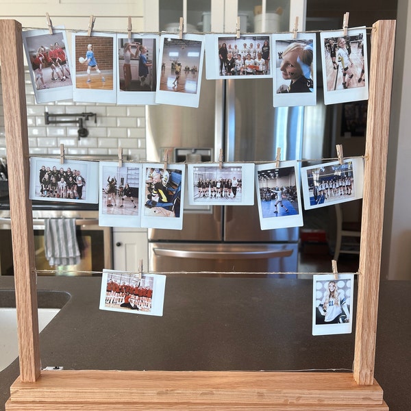 Tabletop Clothesline Picture Stand - Etsy