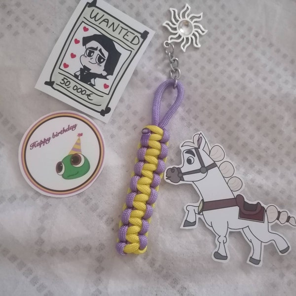 Sticker Tangled Enredados matte mirror Rapunzel family familia Eugene ...