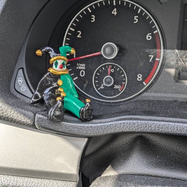 Mini Primary Colors Clown Figurine - Etsy