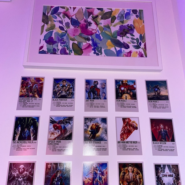 Marvel MCU Mini Poster Prints, Movies and TV Shows (6x4inch), *physical ...