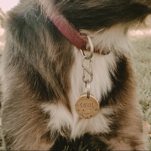 Forever Poppies Poppy Hand Stamped Pet ID Tag Floral Pet - Etsy