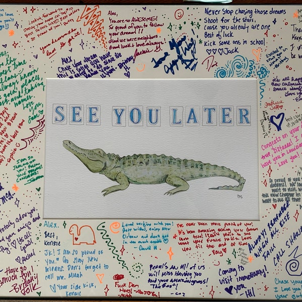 See You Later, Alligator- Whimsical Watercolor Giclée Print Sign- New ...