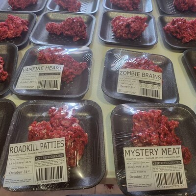 Meat Labels, Halloween Pranks, Fake Food Labels, Funny Food Labels, for ...